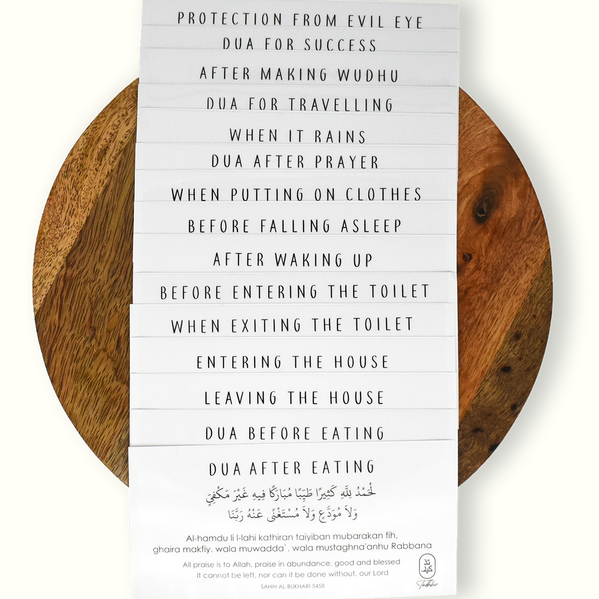 15 Pack Full Set Dua Stickers - Reap the Rewards | Tadhkir